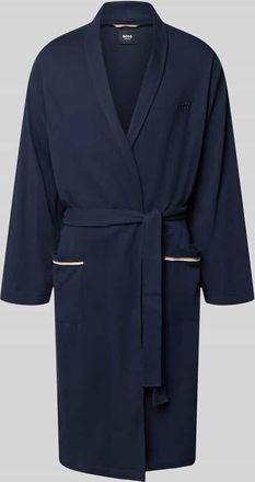 HUGO BOSS Bademantel mit Kontrasttaschen Jersey-Detail