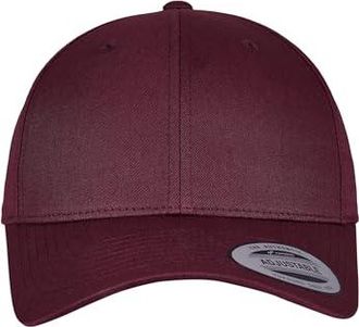 Flexfit Unisex Curved Classic Snapback Baseballkappe, Maroon, one Size