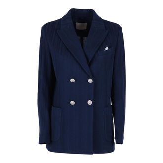 Circolo 1901 Giacca Doppio Petto - - Jackets - Herren - Blau - XS