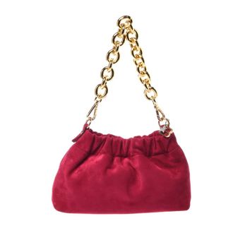 Baldinini Suede Schultertasche - - Bags - Damen - Rosa - ONE SIZE