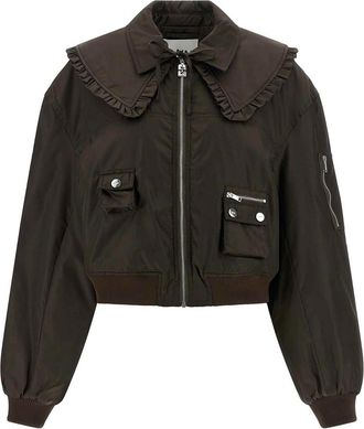 Ganni Bomber - Marron