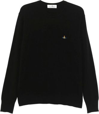 Vivienne Westwood Homme, Pulls, Noir, Taille: M Pull Brod&eacute; Orb Logo