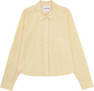 Birgitte Herskind Femme, Blouses et Chemises, Jaune, Taille: 40 FR Chemise en coton ray&eacute;
