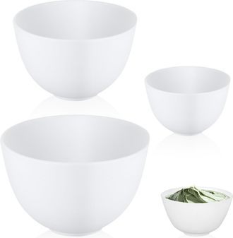 Supvox 3 St&uuml;ck Sch&uuml;sseln 5.24 Zoll Diy Kosmetik R&uuml;hrsch&uuml;ssel Gesichtspflege Schale F&uuml;r Herstellung Und K&uuml;chen Verwendung