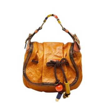 Louis Vuitton Pre-owned Kalahari PM Leder Python Handtasche - - Pre-owned - Damen - Orange - ONE SIZE