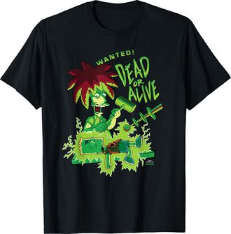 The Simpsons Side Show Bob Wanted Dead or Alive T-Shirt