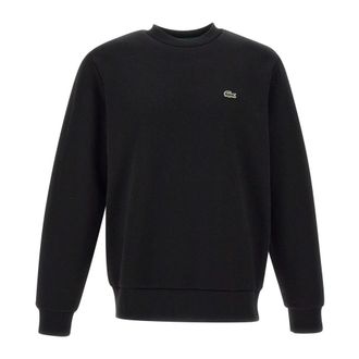 Lacoste Sweatshirt mit Rundhalsausschnitt aus geb&uuml;rsteter Baumwolle - - Sweatshirts & Hoodies - Herren - Schwarzk - 2XL