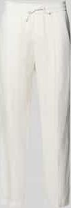 HUGO BOSS Straight Fit Schmale Hose aus Leinen-Lyocell-Mix Modell CINO