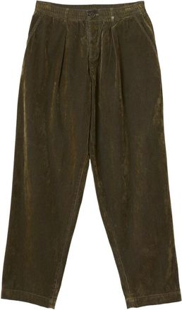 Universal Works Pantalon de surv&ecirc;tement &agrave; plis - Homme - Pantalons - Vert - Taille: W32