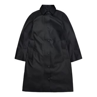 Rains Nara W Long Jacket - Femme - Vestes - Noir - Taille: 40 FR