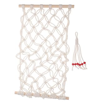 Hemobllo 2st&uuml;cke H&auml;ngende Obstschale Aus Makramee Handgewebter Netzkorb F&uuml;r Gem&uuml;seprodukte Platzsparende Aufbewahrungsl&ouml;sung F&uuml;r K&uuml;che Mit Bananenaufh&auml;nger Zum