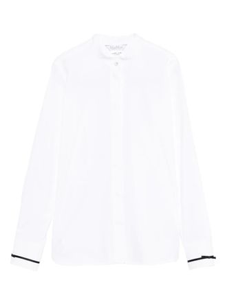 Max Mara chemise Otranto &agrave; bords passepoil&eacute;s - Blanc