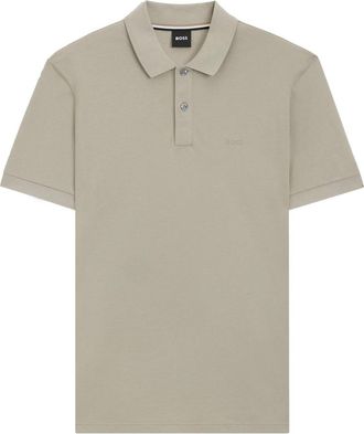 HUGO BOSS Poloshirt in feiner Piqué-Qualität mit Label-Stickerei in