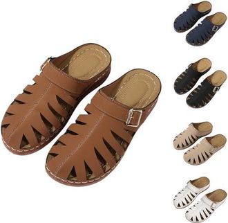 Generic Pantoufles dint&eacute;rieur en coton et mousse &agrave; m&eacute;moire de forme pour femme avec semelles ext&eacute;rieures en caoutchouc antid&eacute;rapantes lavables pour l&eacute;t&eacute; - Con