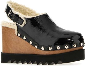 Stella McCartney Elyse Wedge Clog - Black