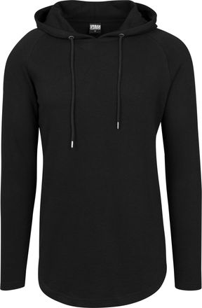 Urban Classics Herren Long Shaped Terry Hoody Kapuzenpullover, Schwarz (black), M