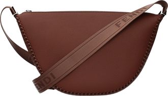 Fendi Sacs bandouli&egrave;re Melon Femme Cuir Marron/Noyer