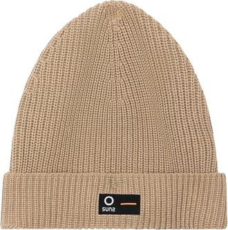 Suns Homme, Accessoires, Beige, Taille: ONE Size Ribbed Beanie