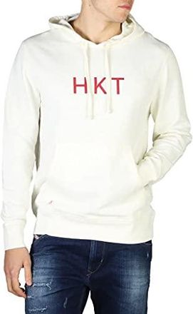 Hackett HKT by Hackett London Hkt Hoody Sweat-Shirt À Capuche, Ecru (Chalk 837), X-Large Homme