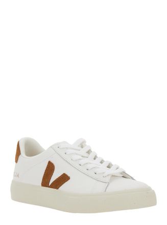 Veja Unisex Sneakers Campo White Leather Organic Traced Trainers