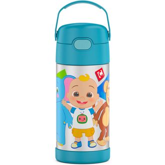 Thermos Funtainer Kinder-Strohhalmflasche, Edelstahl, vakuumisoliert, 340 ml