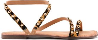 Gioseppo Studded Low Sandal in Pony Hair - - Shoes - Damen - Beige - 36 EU