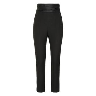 Khaite Lenro Slim Hosen - - Trousers - Damen - Schwarzk - 2XS