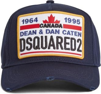 Dsquared2 Homme, Accessoires, Bleu, Taille: ONE Size Logo Baseball Cap