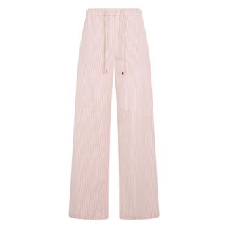 The Attico Weite Baumwoll-Popeline-Hose - - Trousers - Damen - Beige - M