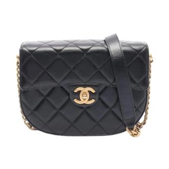 Chanel Sac bandouli&egrave;re vintage doccasion - Femme - Pre-owned - Noir - Taille: ONE Size