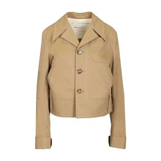 Ami Damen, Jacken, Beige, LGr&ouml;&szlig;e