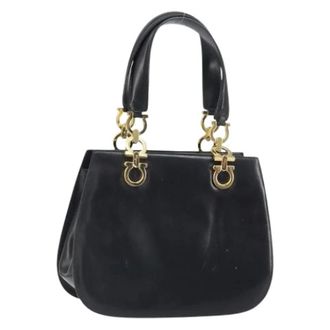 Ferragamo Pre-owned Lederhandtasche - - Pre-owned - Damen - Schwarzk - ONE SIZE