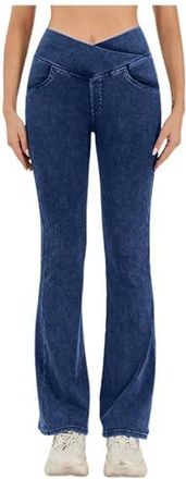 Generic Taille Americaine Femme Jean Basse 7 Pyjama Coupe Fuseau Poule Ventre Transparent Bouffant Ceinture Bretelle Lyocell Zipp&eacute; Qualit&eacute; Fourre Marques Jean