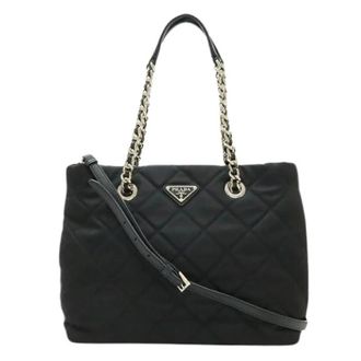 Prada Pre-owned Nylon Tote Bag - - Pre-owned - Damen - Schwarzk - ONE SIZE