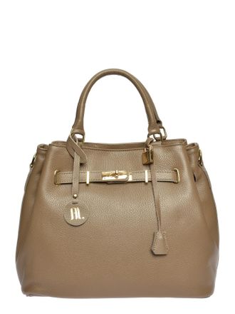 Anna Luchini Beige Rindsledertasche