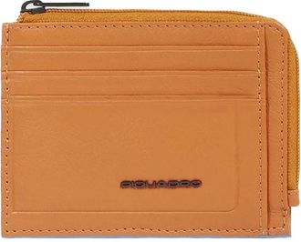 Piquadro Homme, Accessoires, Orange, Taille: ONE Size Porte-monnaie zipp&eacute; avec porte-documents