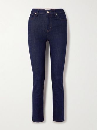 Frame Denim Jean Skinny Taille Haute The Pencil - Bleu