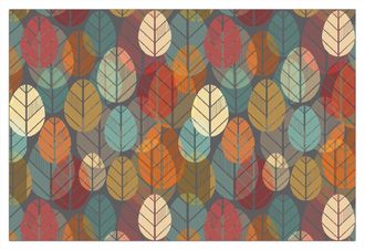 Wallario selbstklebendes Poster - Bunte Bl&auml;tter in Herbstlaune, Aufkleber in Premiumqualit&auml;t, Klebefolie Gr&ouml;&szlig;e: 61 x 91,5 cm (Maxiposter)