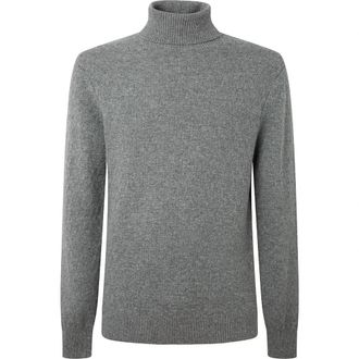 Hackett H-Stitch Rollkragenpullover - - Knitwear - Herren - Grau - M