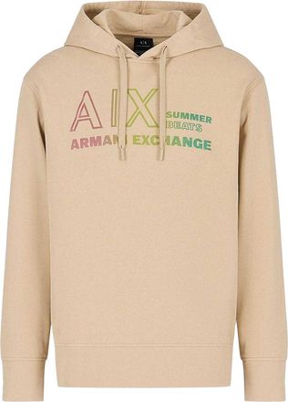A|X Armani Exchange Kapuzenpullover für Herren, Zum Überziehen (Beige)