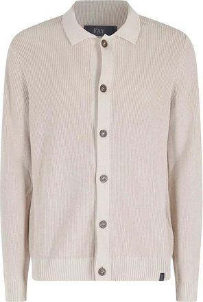 Fay Homme, Pulls, Beige, Taille: M Shirt Jacket Maglia