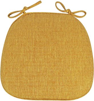 Generic Stuhlkissen 43x41x3cm Sitzkissen mit Bändern, Rutschfestes Stuhlauflage Kissen für Esszimmerstühle Waschbares Sitzauflage Esszimmer Küche Outdoor Indo