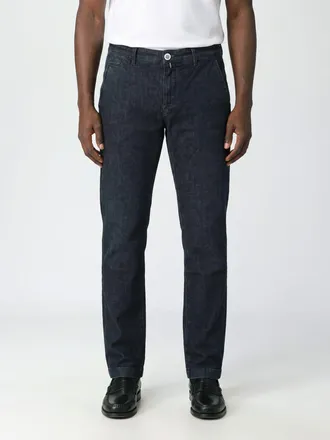 Jacob Cohen Slim Fit F&uuml;nf-Taschen-Jeans aus schwarzem Baumwolldenim
