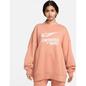 Nike Damen Shirt W NSW FLC OS CREW GLS