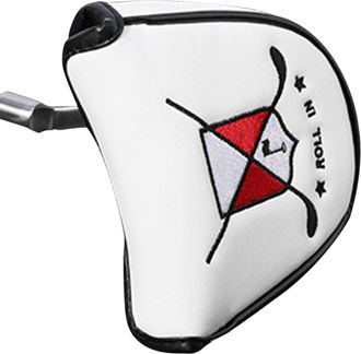 Generic Golf-Putter-Schutz - 5,91x5,91x2,76 Zoll PU-Lederschl&auml;ger, Starkes Magnetisches Befestigungssystem, Premium-Club-Kopfschutz | Perfektes Geburtstagsges