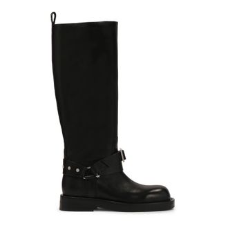Kazar Schwarze Stiefel mit Slip-On-Obermaterial auf einer flachen Sohle - - Shoes - Damen - Schwarzk - 37 EU