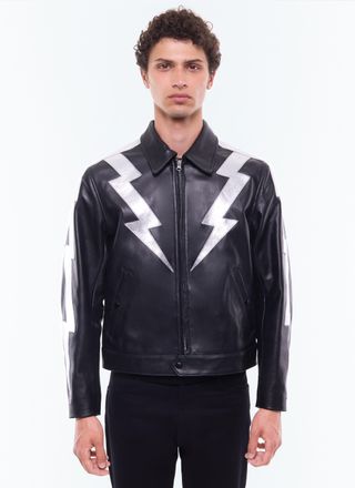 Fursac Blouson en cuir certifi&eacute; - Taille XL - Homme