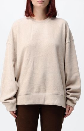 Eleh Oversized-Sweatshirt aus Baumwolle mit Rundhalsausschnitt und &uuml;berschnittenen Schultern