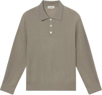 Frame Denim Homme, Tops, Gris, Taille: 2XL Pull Polo &agrave; Manches Longues