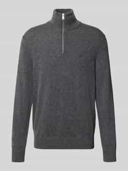 Marc O'Polo Regular Fit Troyer aus Baumwoll-Schurwoll-Mix